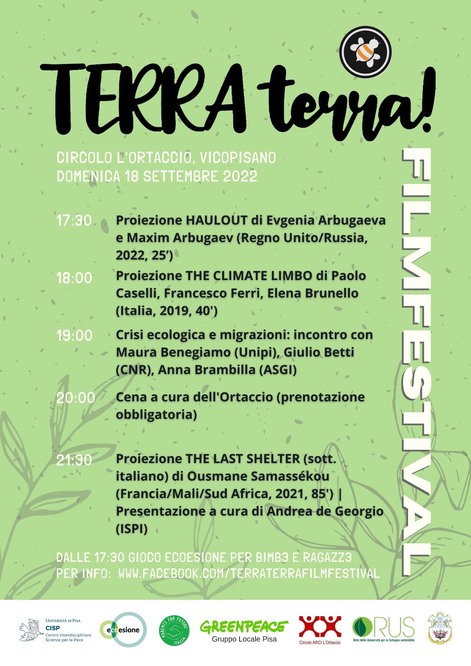 Primo evento del "TERRA terra! Film festival 2022" - Cisp - Centro ...